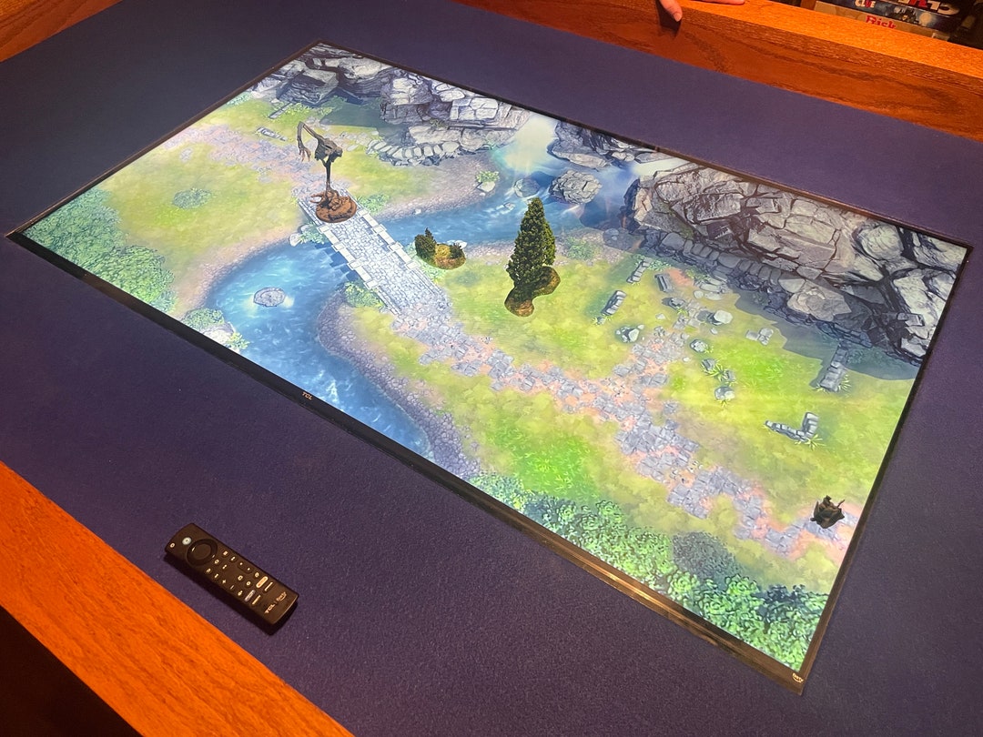 The Tech Hero. Vaulted Game Table With a Tv in the Vault! Custom Board ...