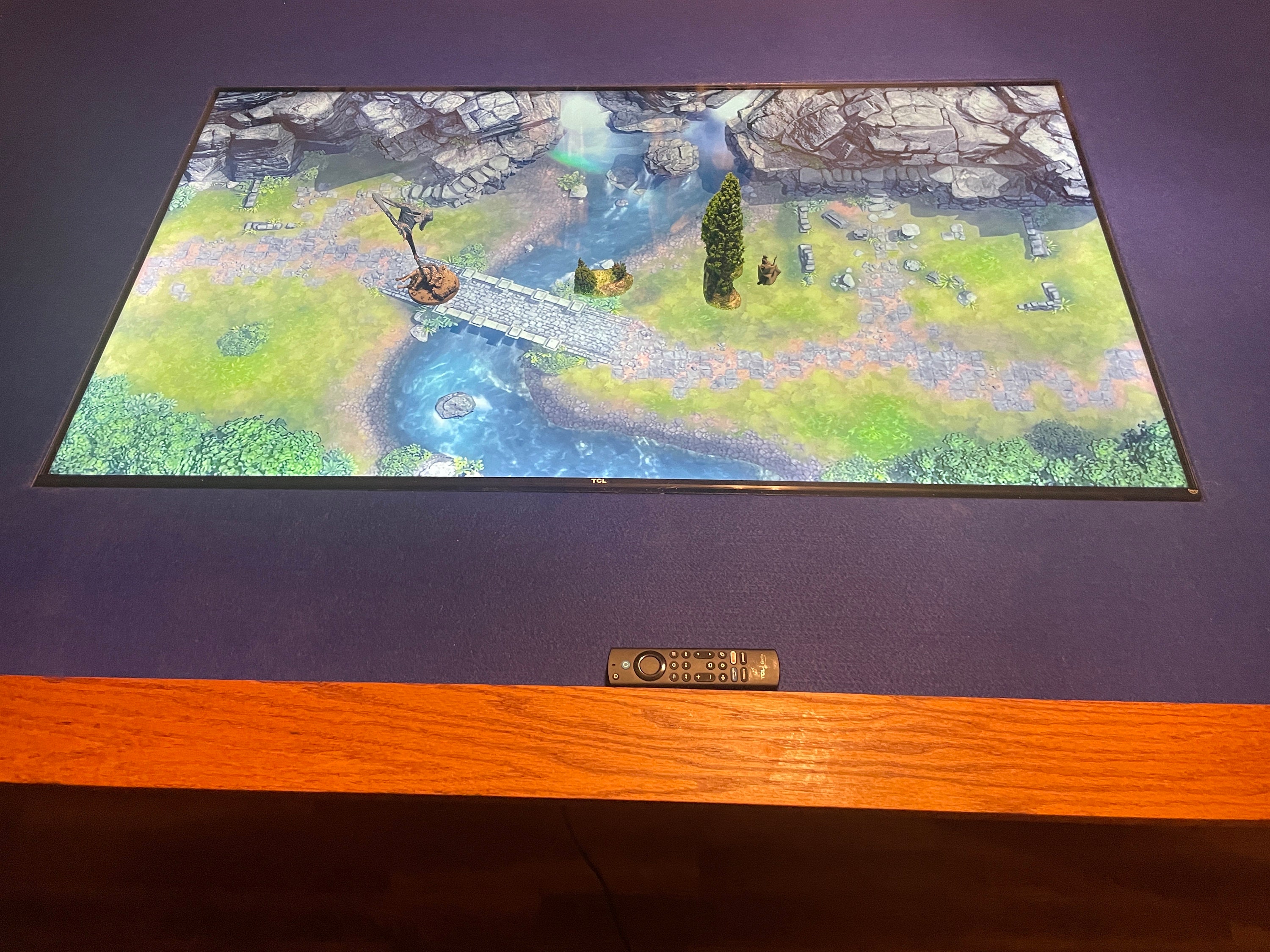 Hand Built Board Game Table With TV Vault, DND, Roleplaying - Etsy