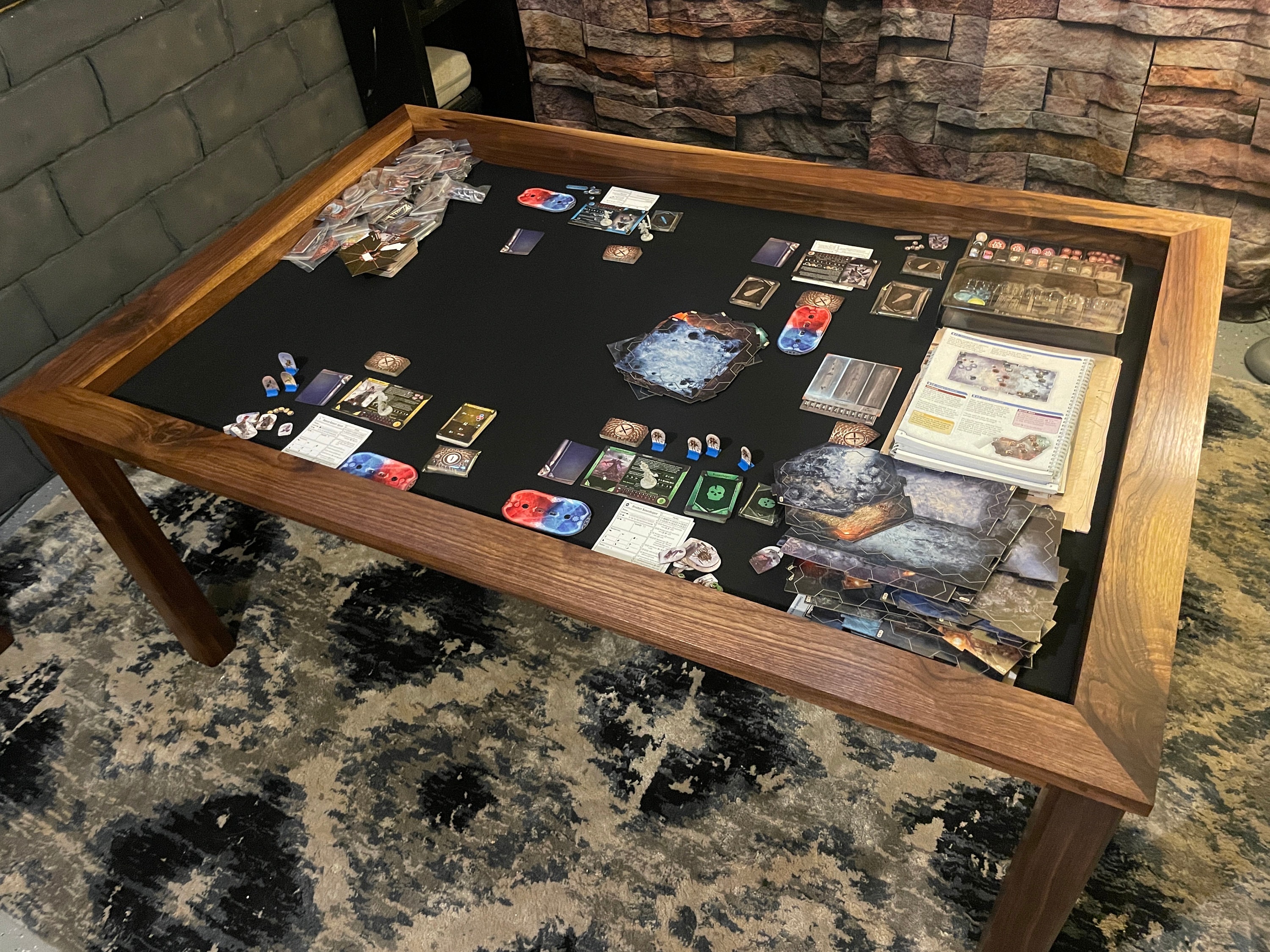 Vaulted Board Game Table – Custom Gaming & Dining Table With Magnetic ...