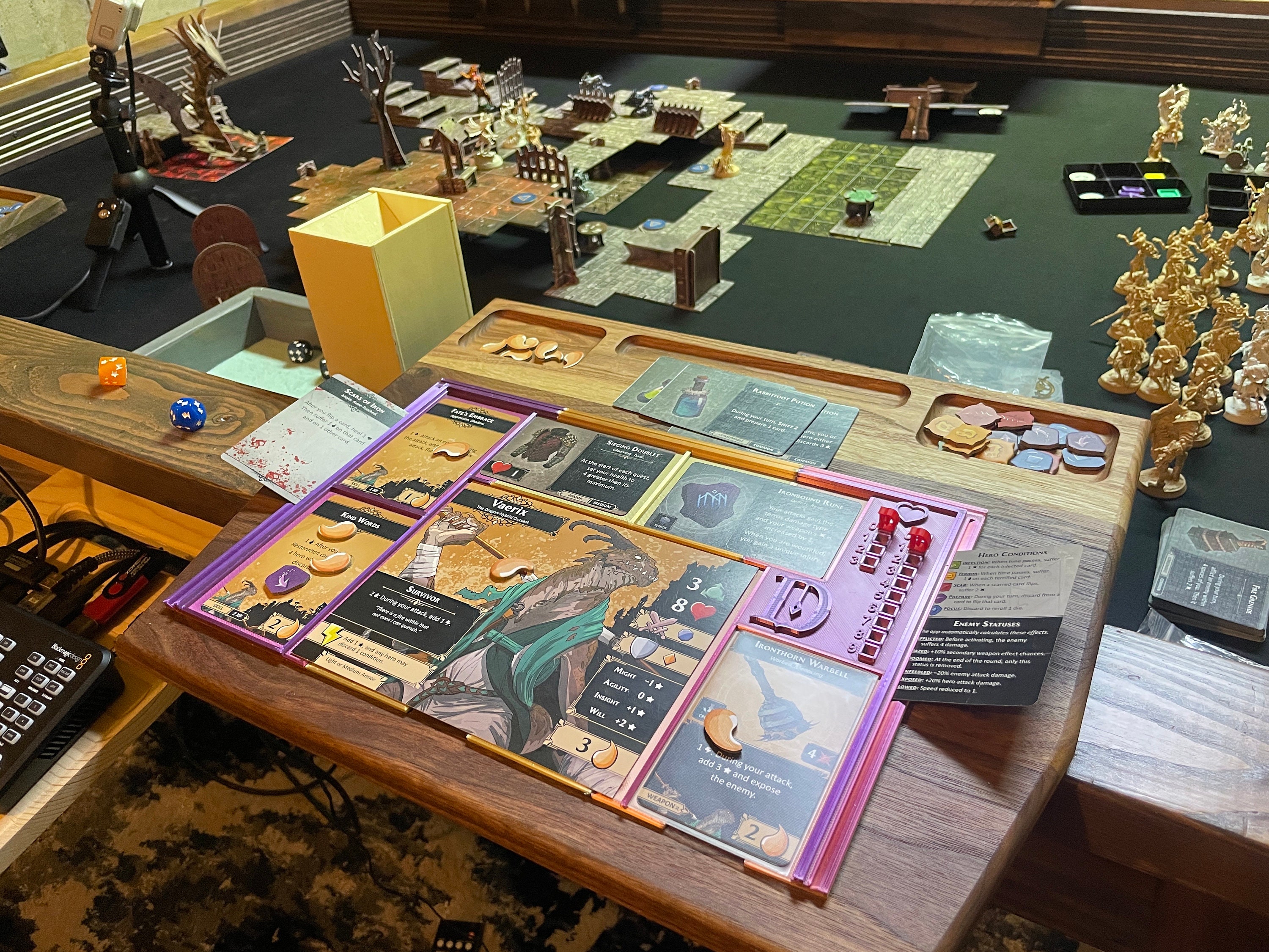 Gaming Table Desk Organizer | TTRPG, DND Accessory - Etsy