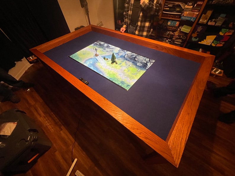 Hand Built Board Game Table With TV Vault, DND, Roleplaying - Etsy