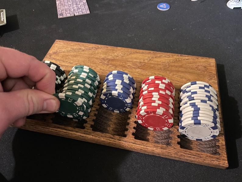The Gambler. Magnetic Poker Chip Holder for Your Board Game Table - Etsy