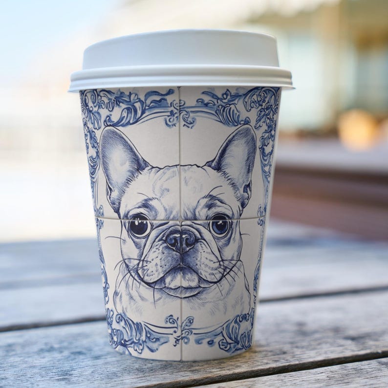 Delf Dog Tiles Clipart – Blue and White Delft Style, Traditional Dutch ...