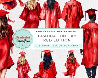 Graduation Day Purple Edition Watercolor Clipart – Purple Gown ...