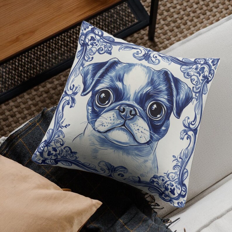 Delf Dog Tiles Clipart – Blue and White Delft Style, Traditional Dutch ...