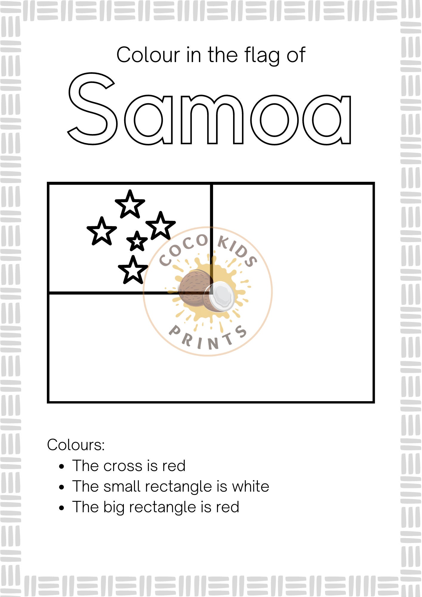 Pacific Flags Colouring Pages Printable for Kids PDF File Instant ...