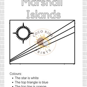 Pacific Flags Colouring Pages Printable for Kids PDF File Instant ...