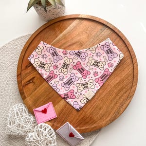 Puppy Love Dog Bandana | Valentine's Day Dog Bandana | Pet Accessories ...