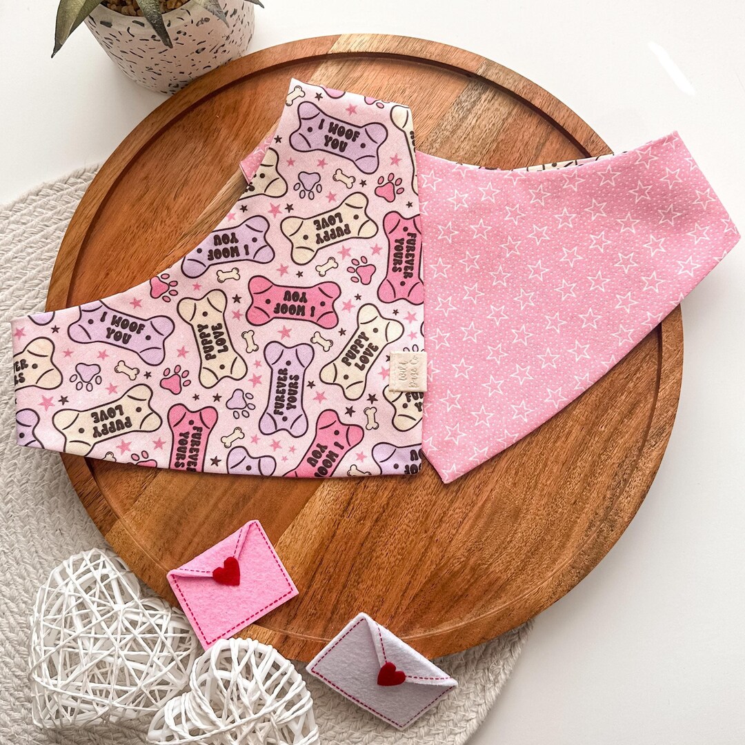 Puppy Love Dog Bandana | Valentine's Day Dog Bandana | Pet Accessories ...