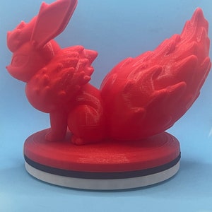 3D Printed Flareon Figure Pokemon - Etsy
