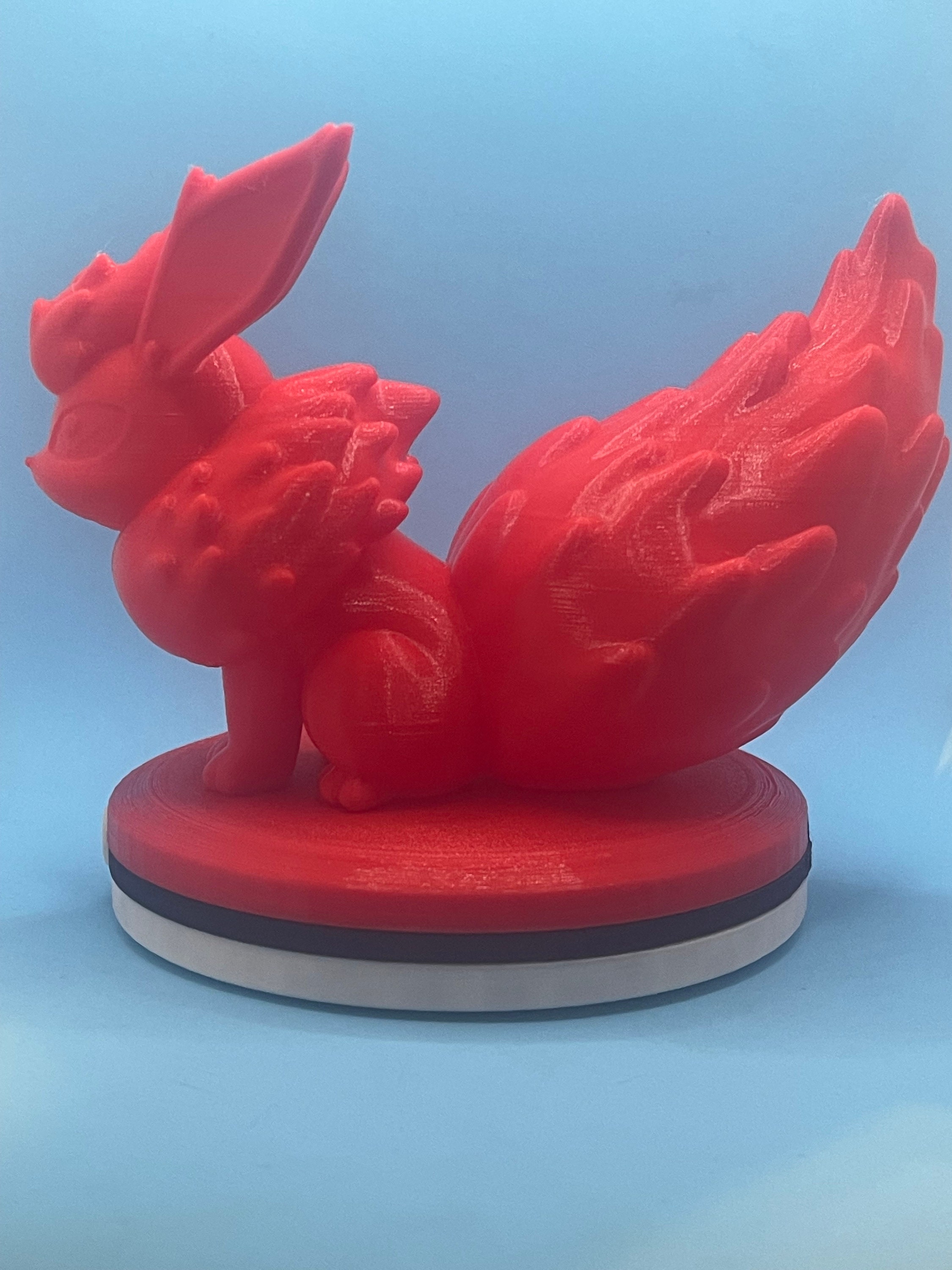 3D Printed Flareon Figure Pokemon - Etsy