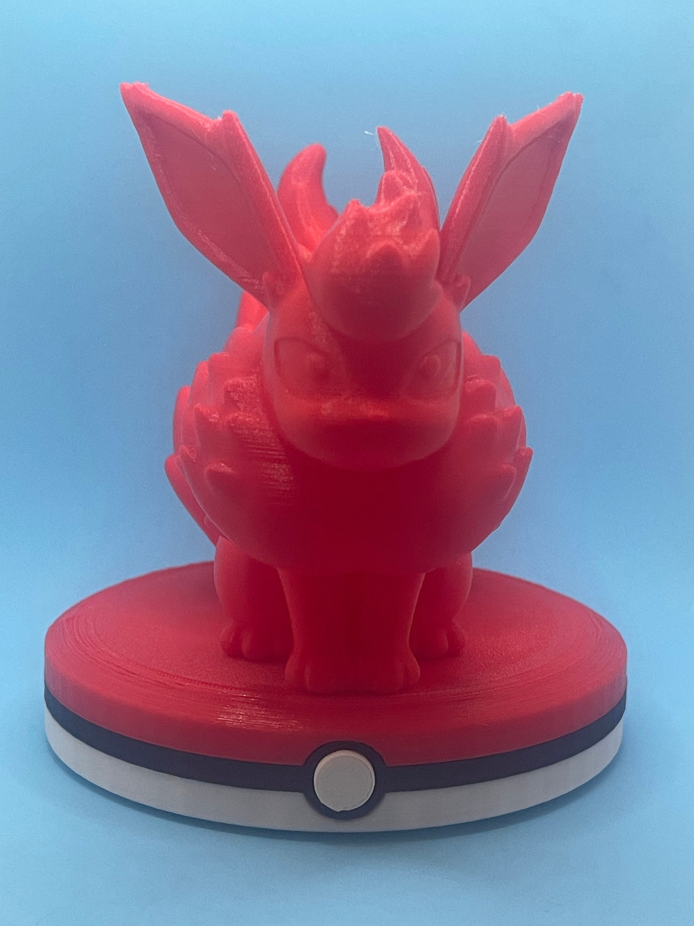3D Printed Flareon Figure Pokemon - Etsy