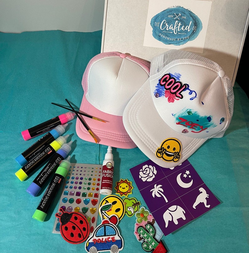 Design-a-hat Kit – Fun DIY Activity for Kids and Teens (set for 2) - Etsy