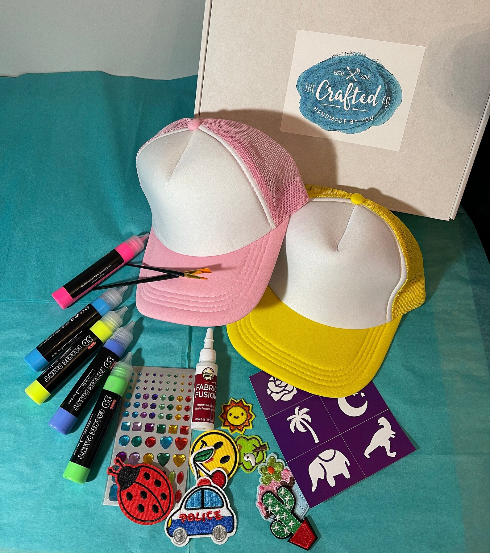 Design-a-hat Kit – Fun DIY Activity for Kids and Teens (set for 2) - Etsy