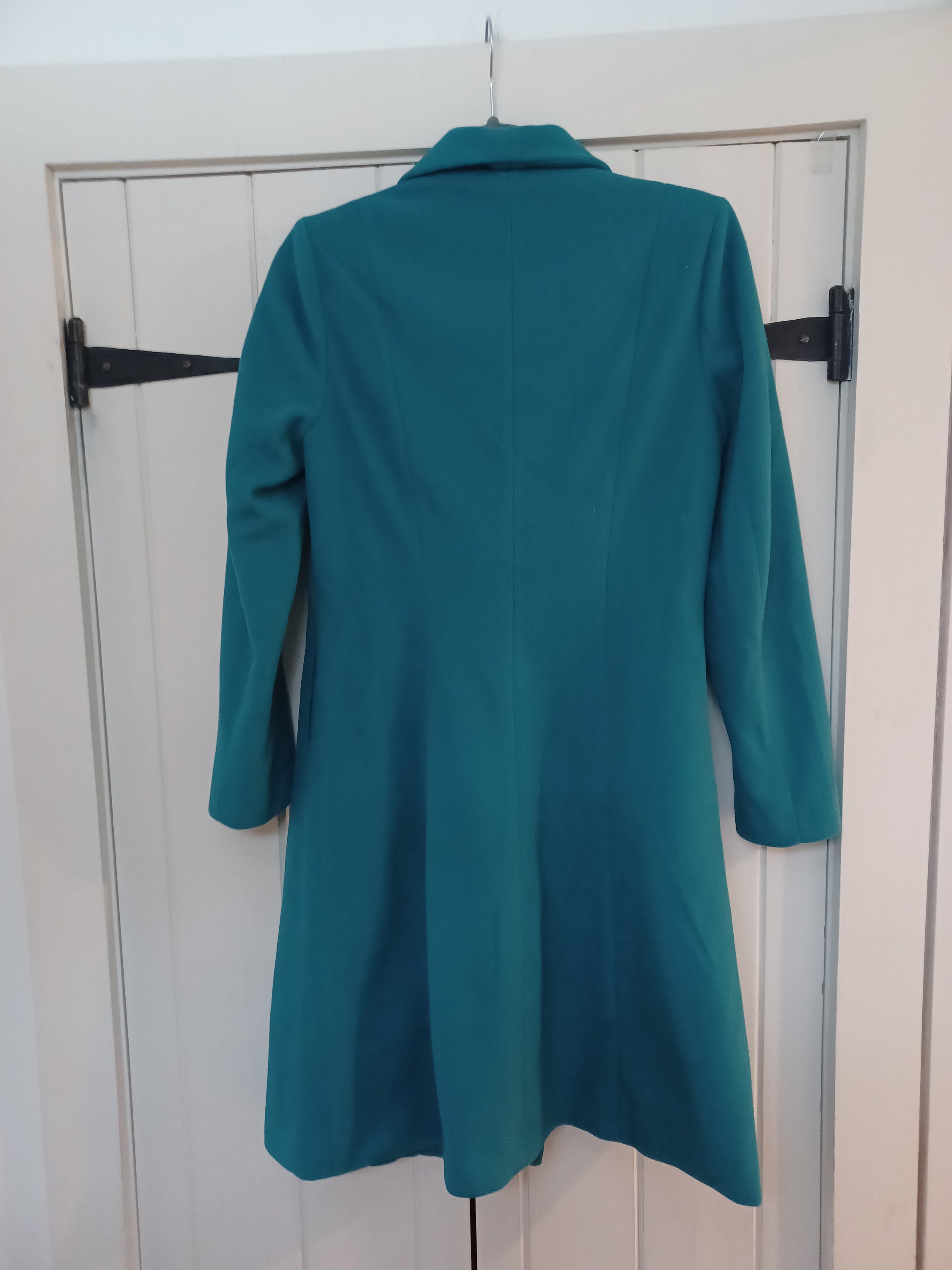 Woman's Teal / Turquoise Blue Coat - Etsy UK