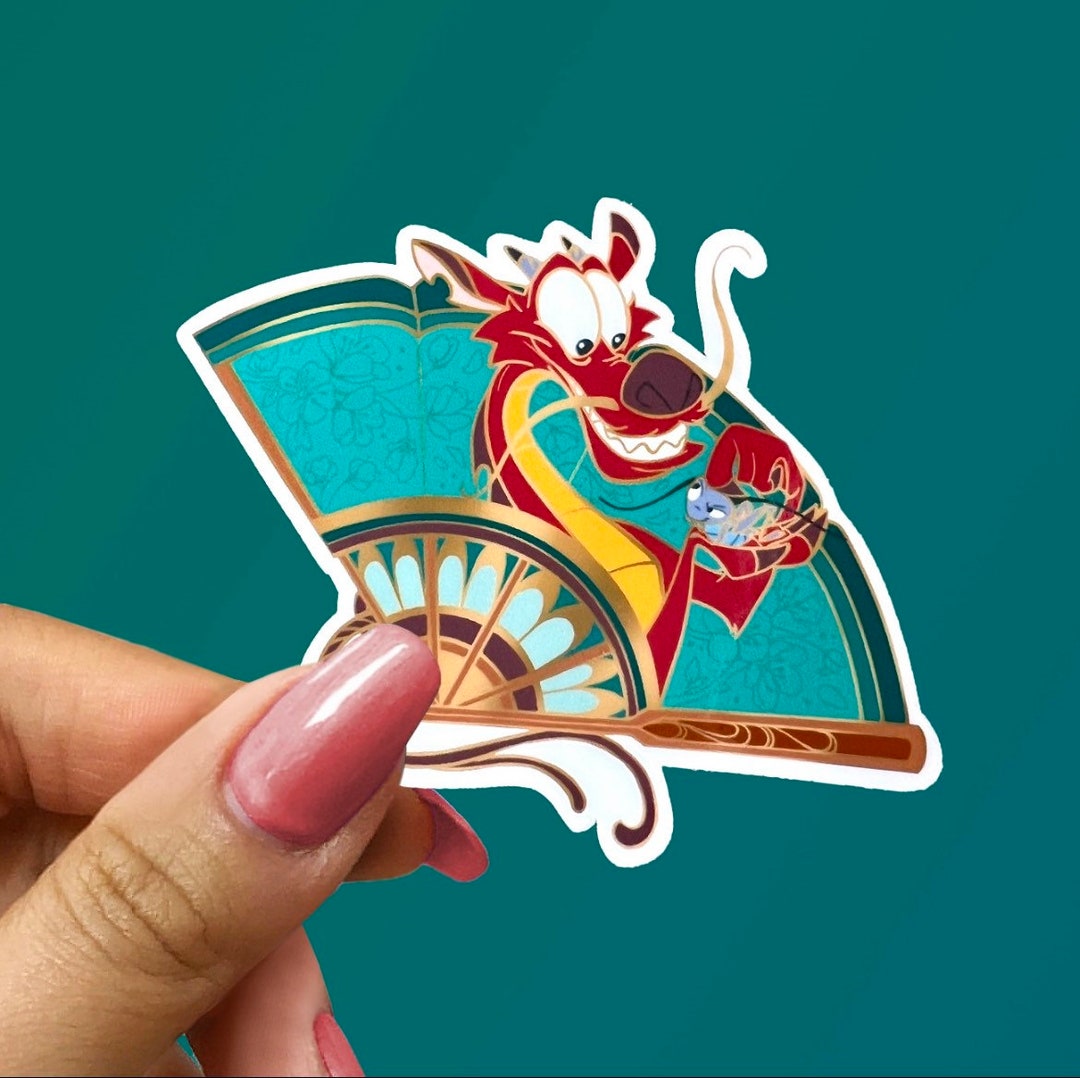 Mushu Dragon Sticker Disney Mulan Sticker Classic Disney Gift Cellphone ...