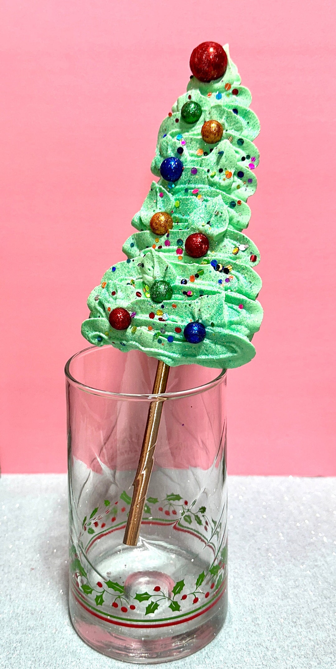 Christmas Tree Lollipop Fake Food Faux Lollipop Green Lollipop - Etsy