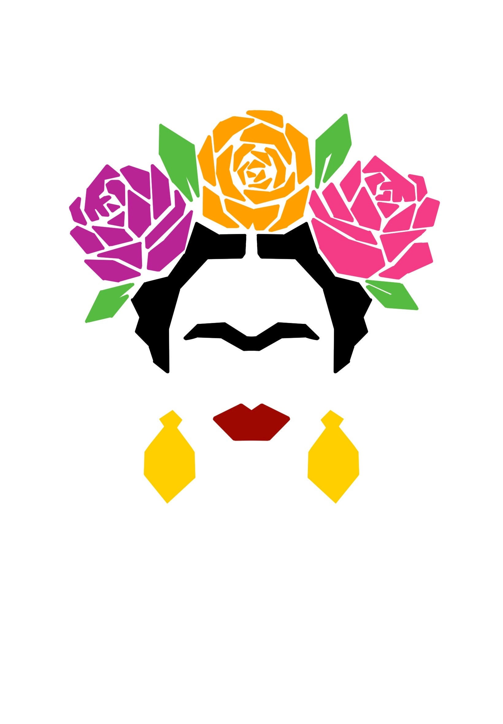Frida Kahlo Silhouette, Frida Cut Out, PNG, JPG - Etsy