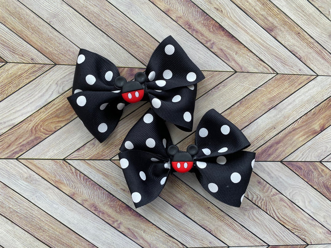 Mickey Mouse Hair Bow - Etsy