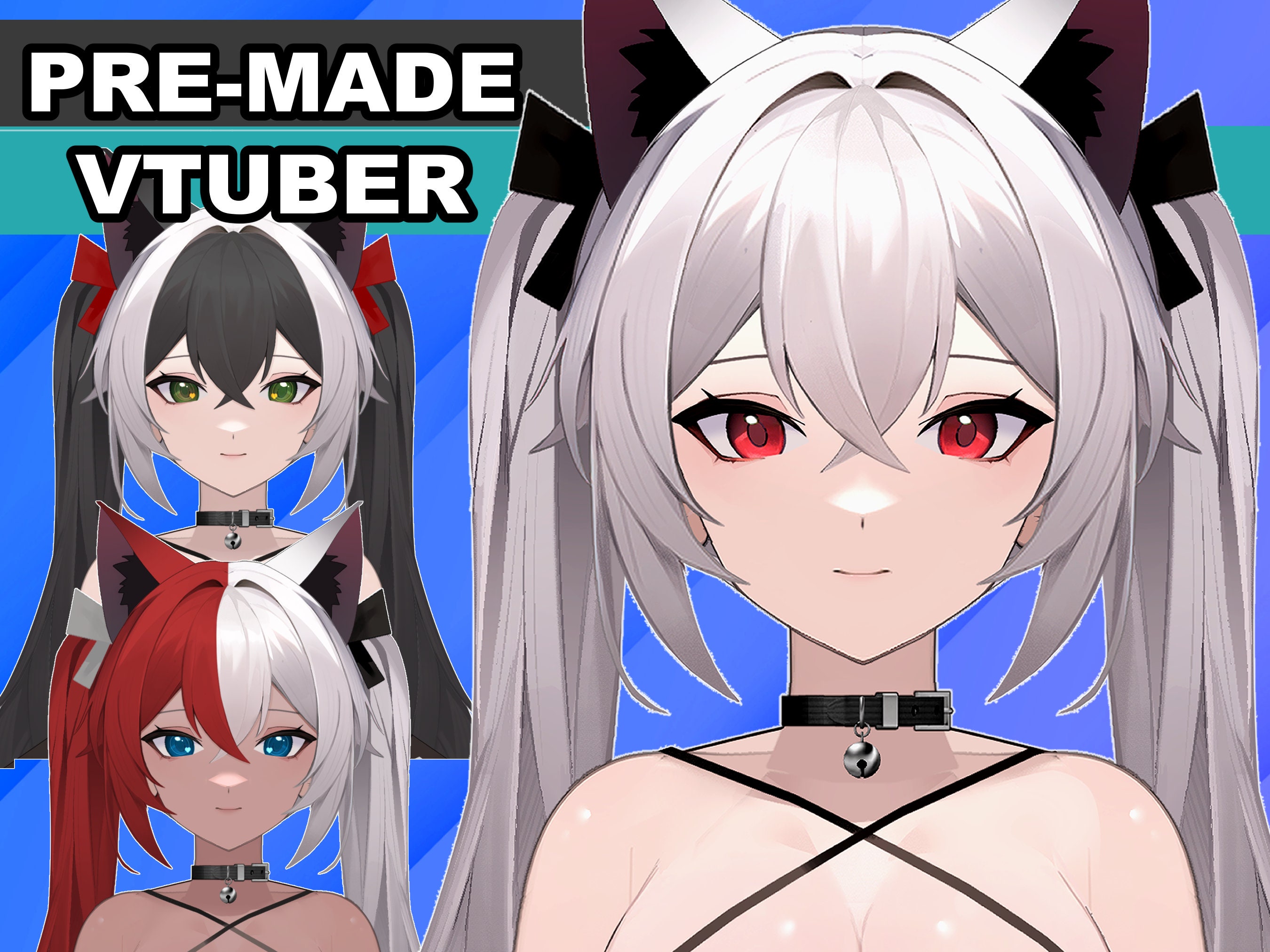 Vtuber Prefabricado Color Personalizable 6 Interruptores De Etsy Espa a