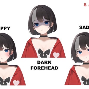 Customizable Vtuber - 4 Different Hair Styles, 3 Different Cloth Style ...