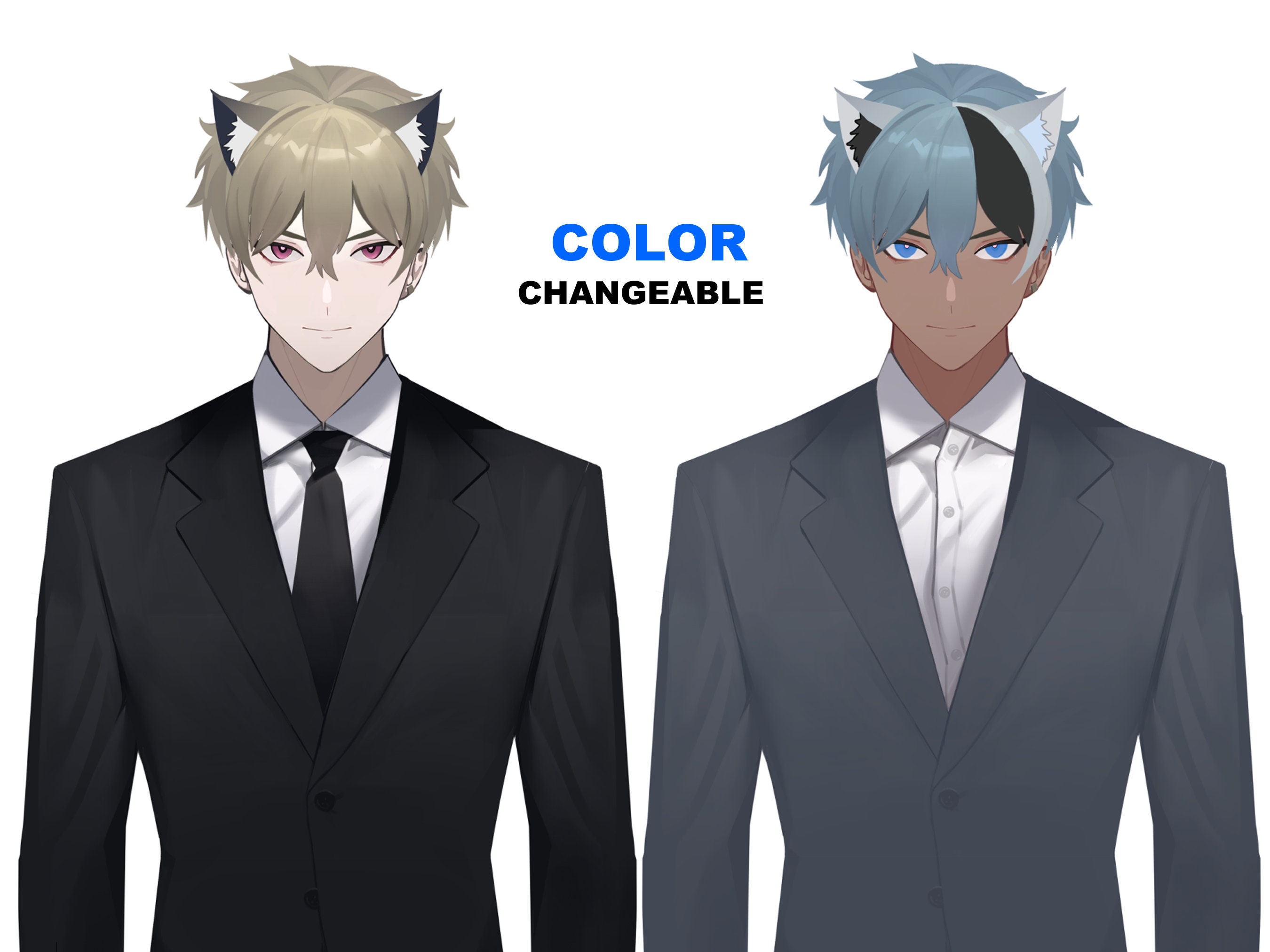 Premade Vtuber Color Customizable 4 Toggle Switches 1 - Etsy Canada