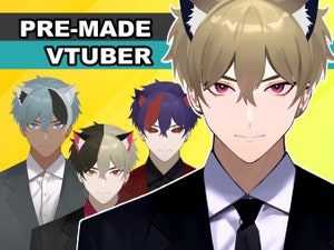 Male Vtuber Model ORIGINAL DATA PSD 8 Expressions, Glasses, Hair Color ...