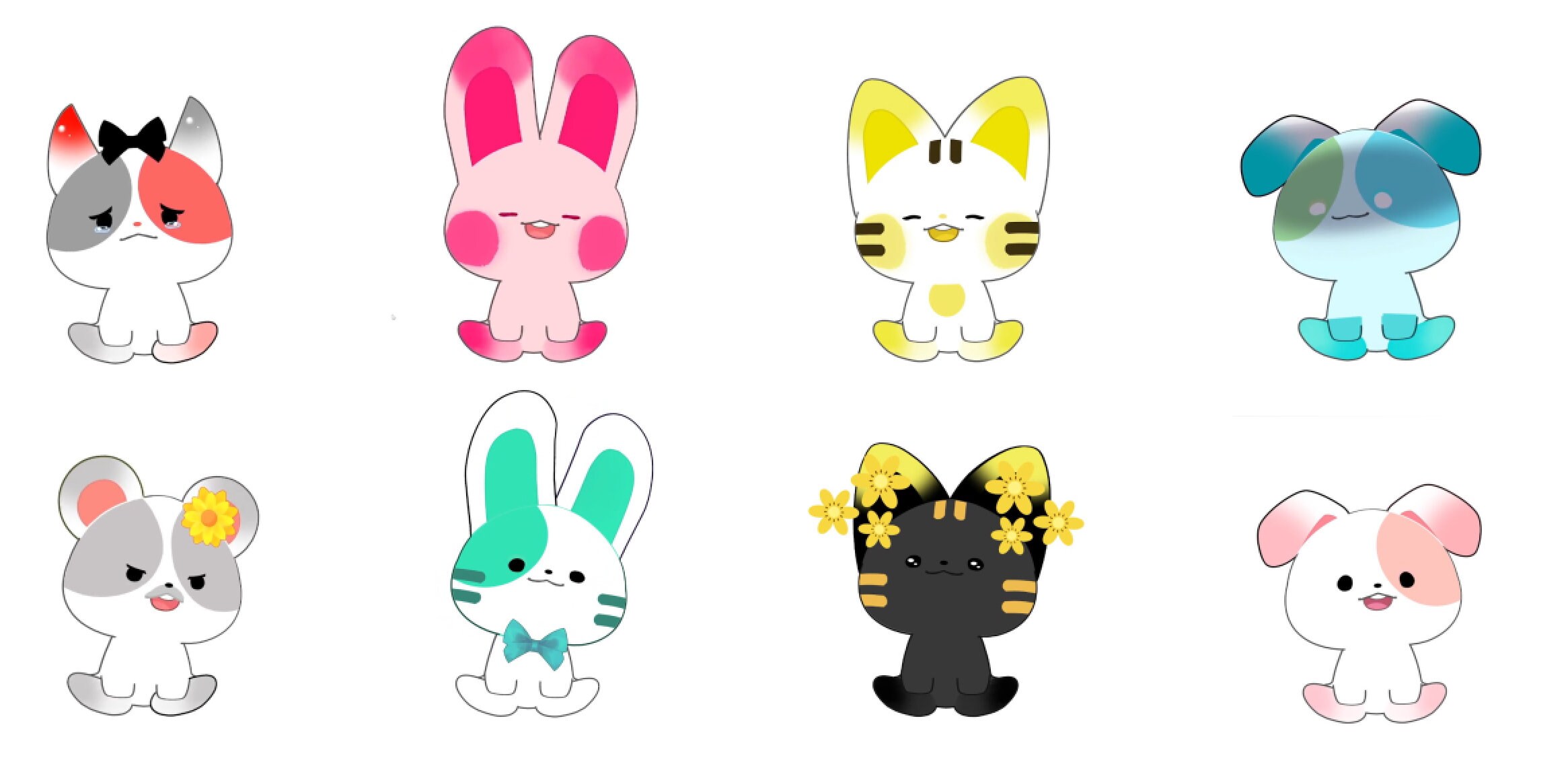 Customizable Vtuber Avatar Bunny Cat Bear Dog Horn - Etsy