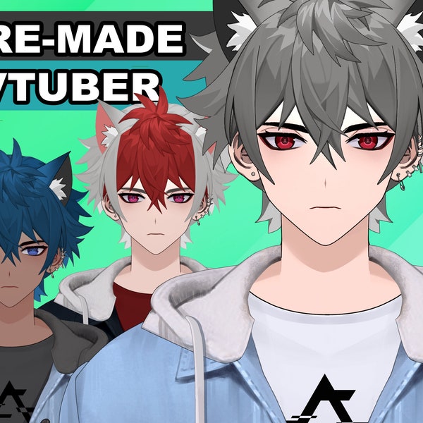 Male Vtuber With Emotes - Etsy