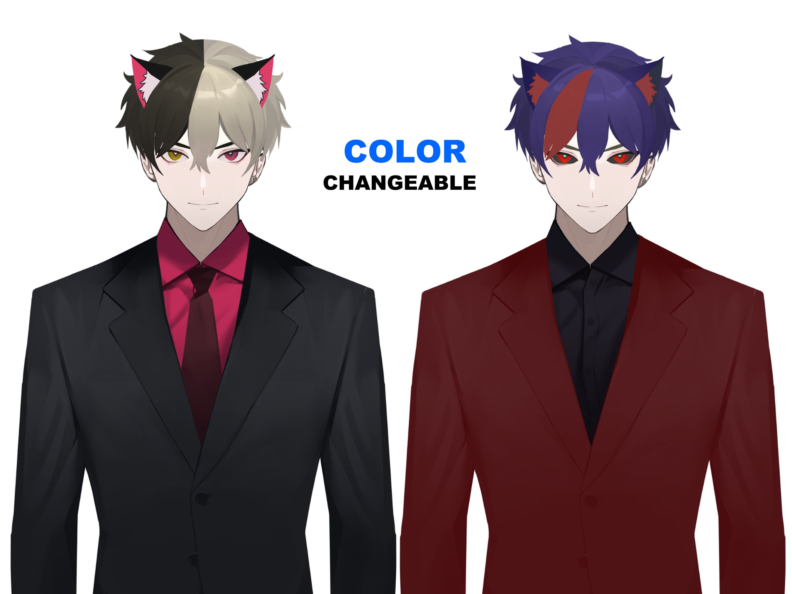 Premade Vtuber Color Customizable 4 Toggle Switches 1 - Etsy Canada