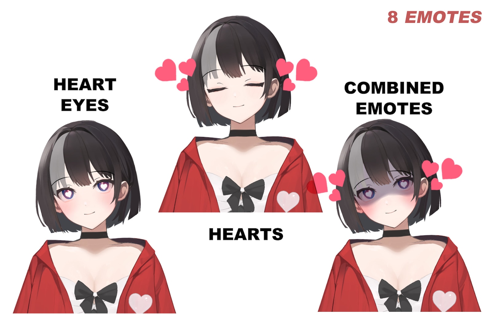 Customizable Vtuber 4 Different Hair Styles 3 Different - Etsy Canada