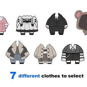 Customizable Vtuber Chibi Avatar - Different Hair Styles, Clothes ...