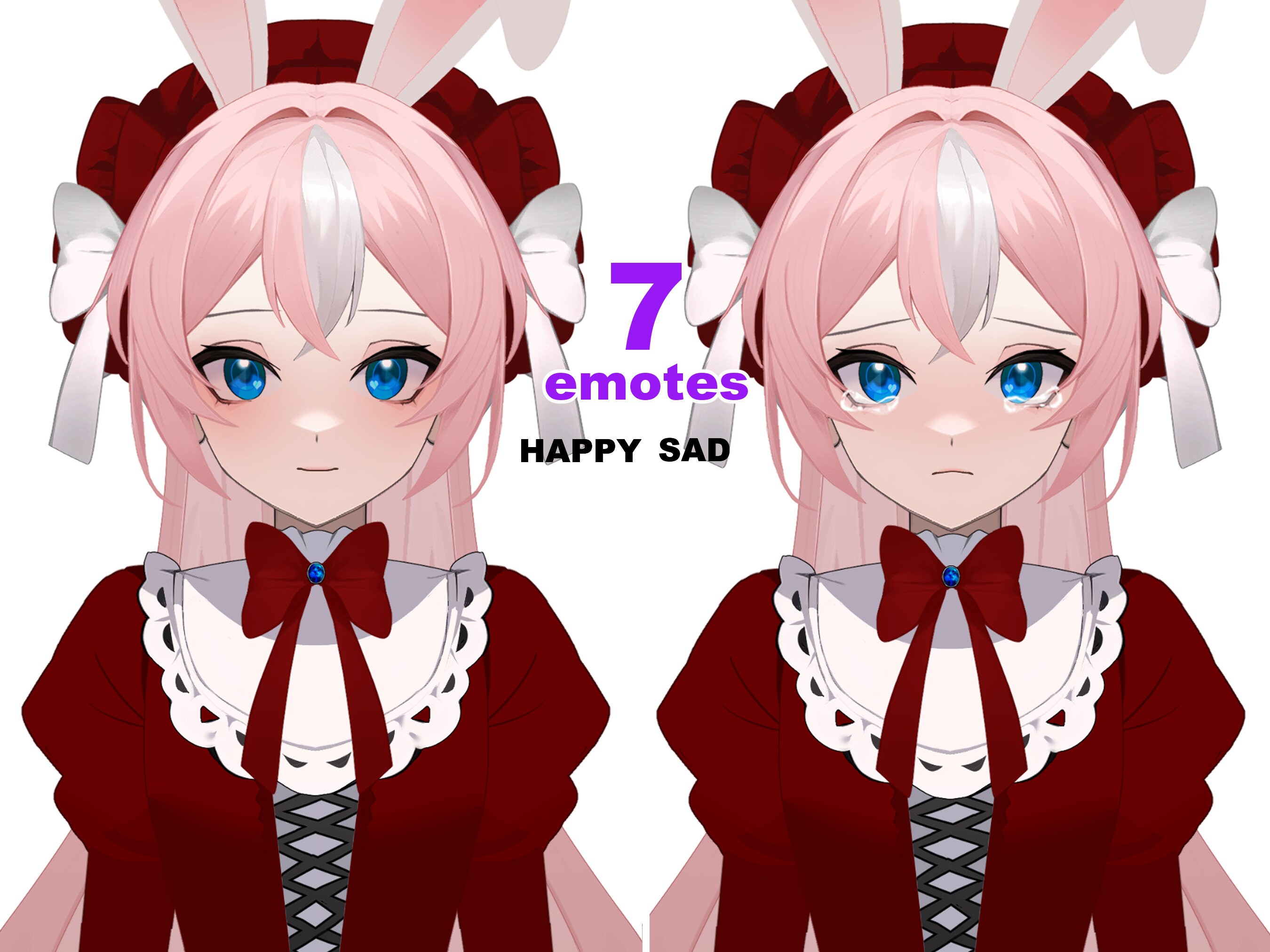 Premade Vtuber Color Customizable 4 Toggle Switches 7 Cute - Etsy UK