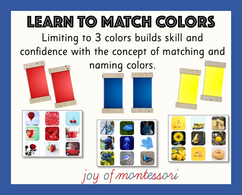 Montessori Color Tablets DIY - Etsy