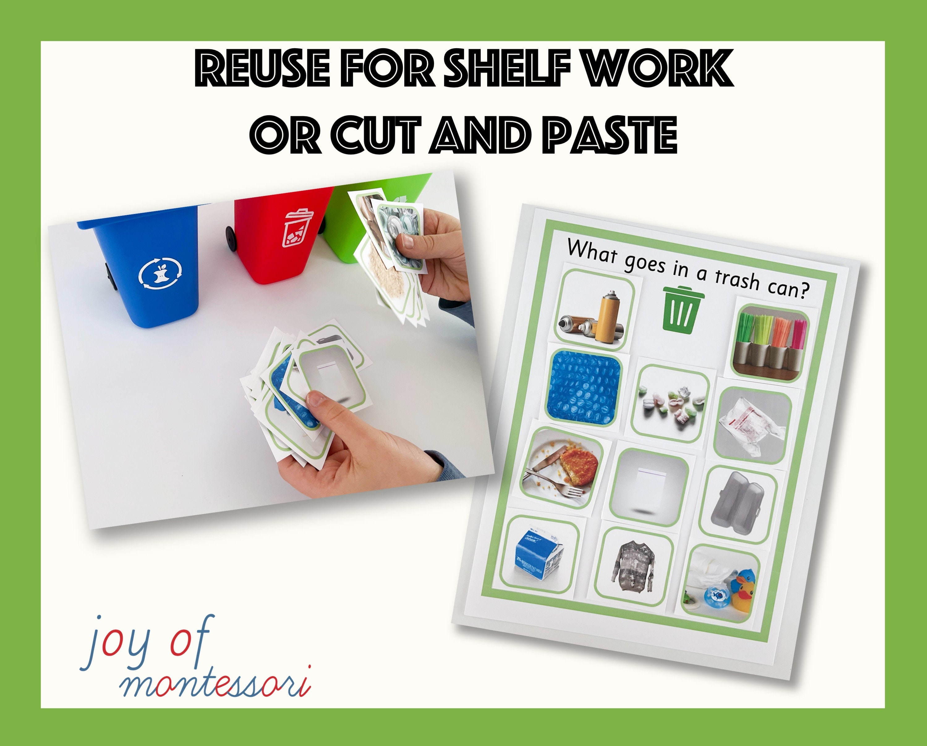 Trash, Recycling, and Compost Sorting Activity - Etsy