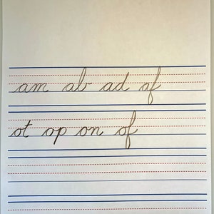 Cursive Worksheets Alphabet Lowercase Cursive Letter Formation - Etsy