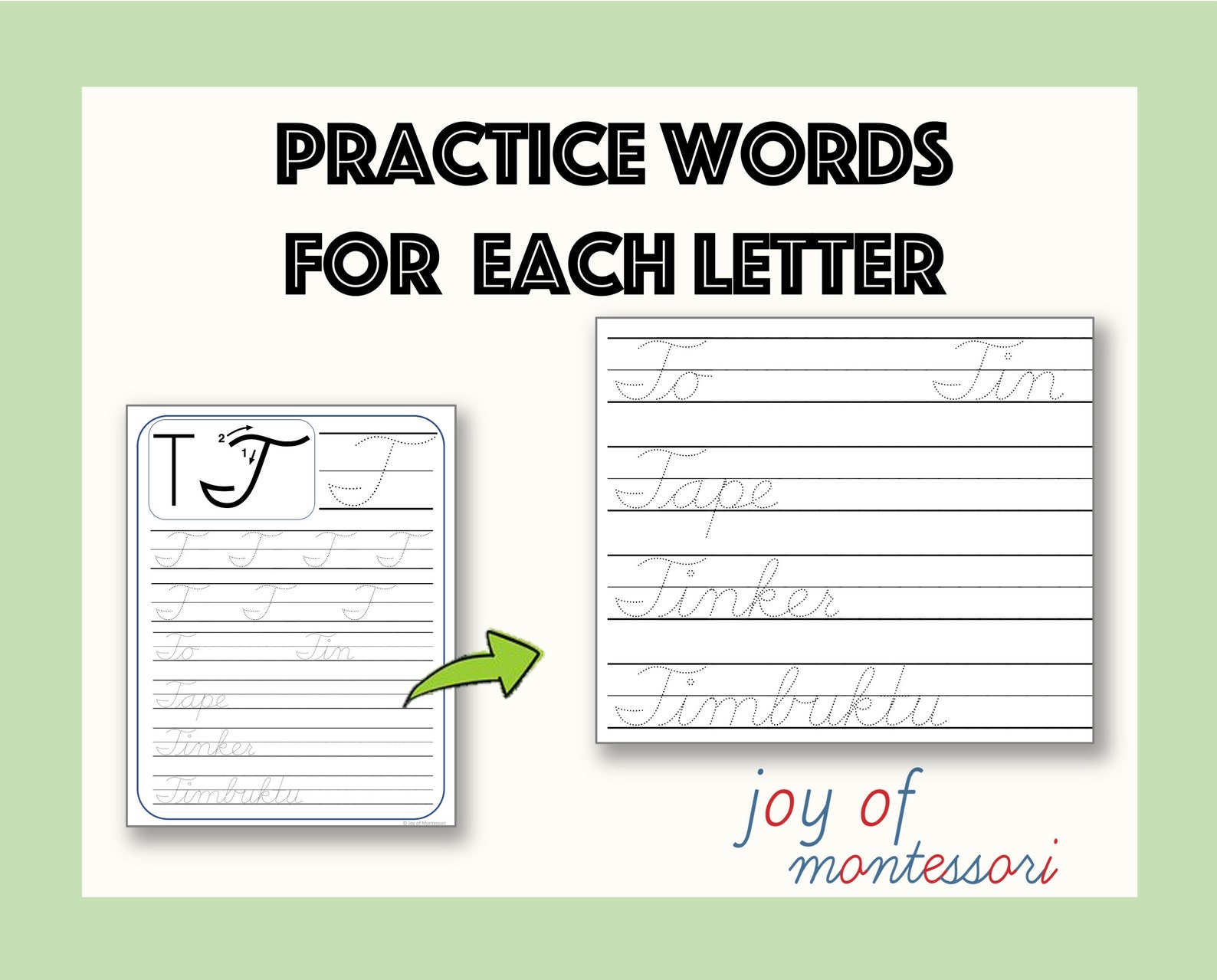 Uppercase Cursive Letter Formation Cursive Letter Practice Sheets - Etsy