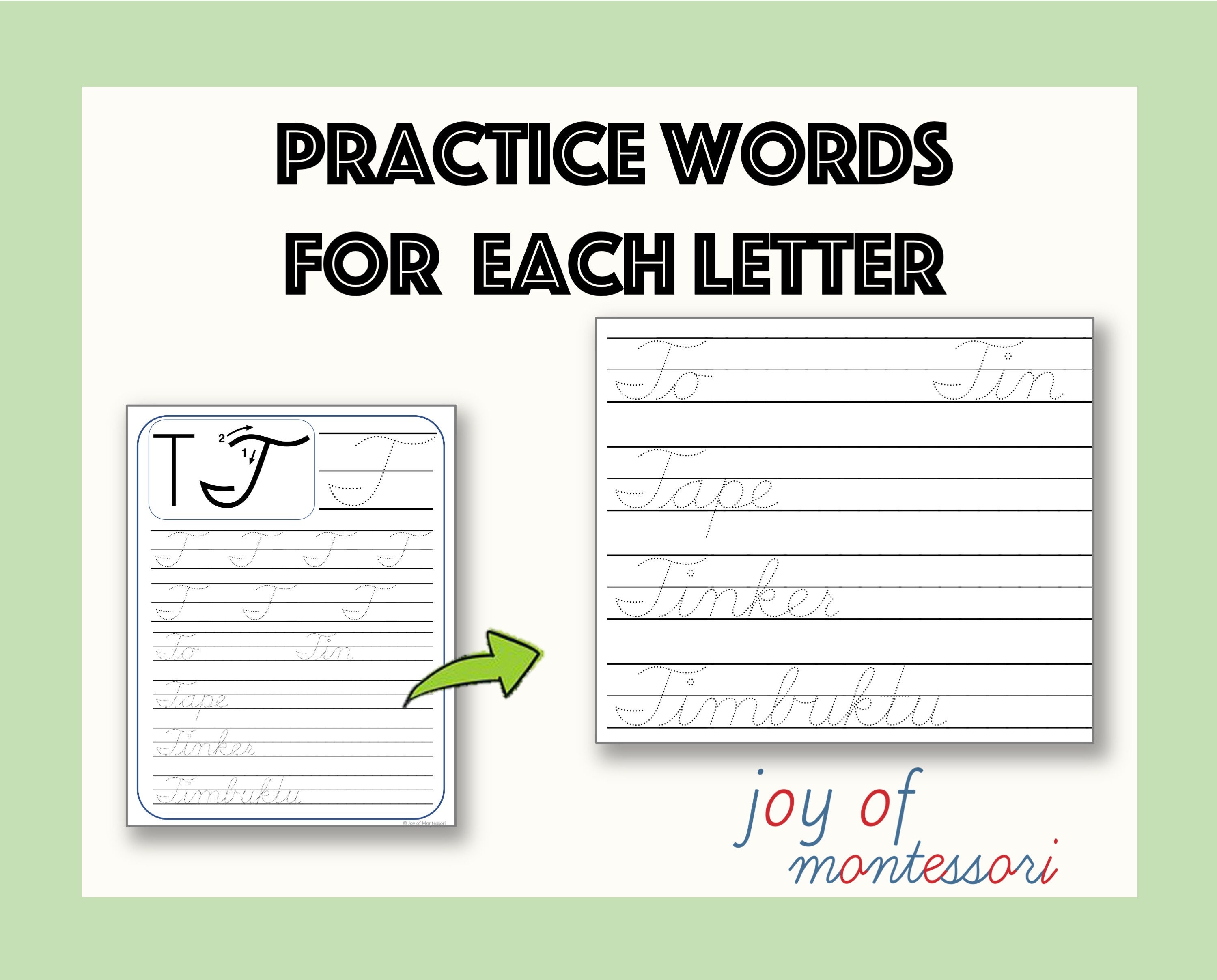 Uppercase Cursive Letter Formation Cursive Letter Practice Sheets - Etsy