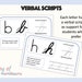 Cursive Worksheets Alphabet Lowercase Cursive Letter Formation - Etsy