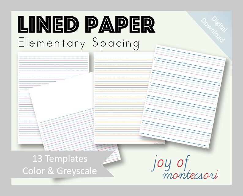 Printable Elementary Handwriting Sheets - Etsy