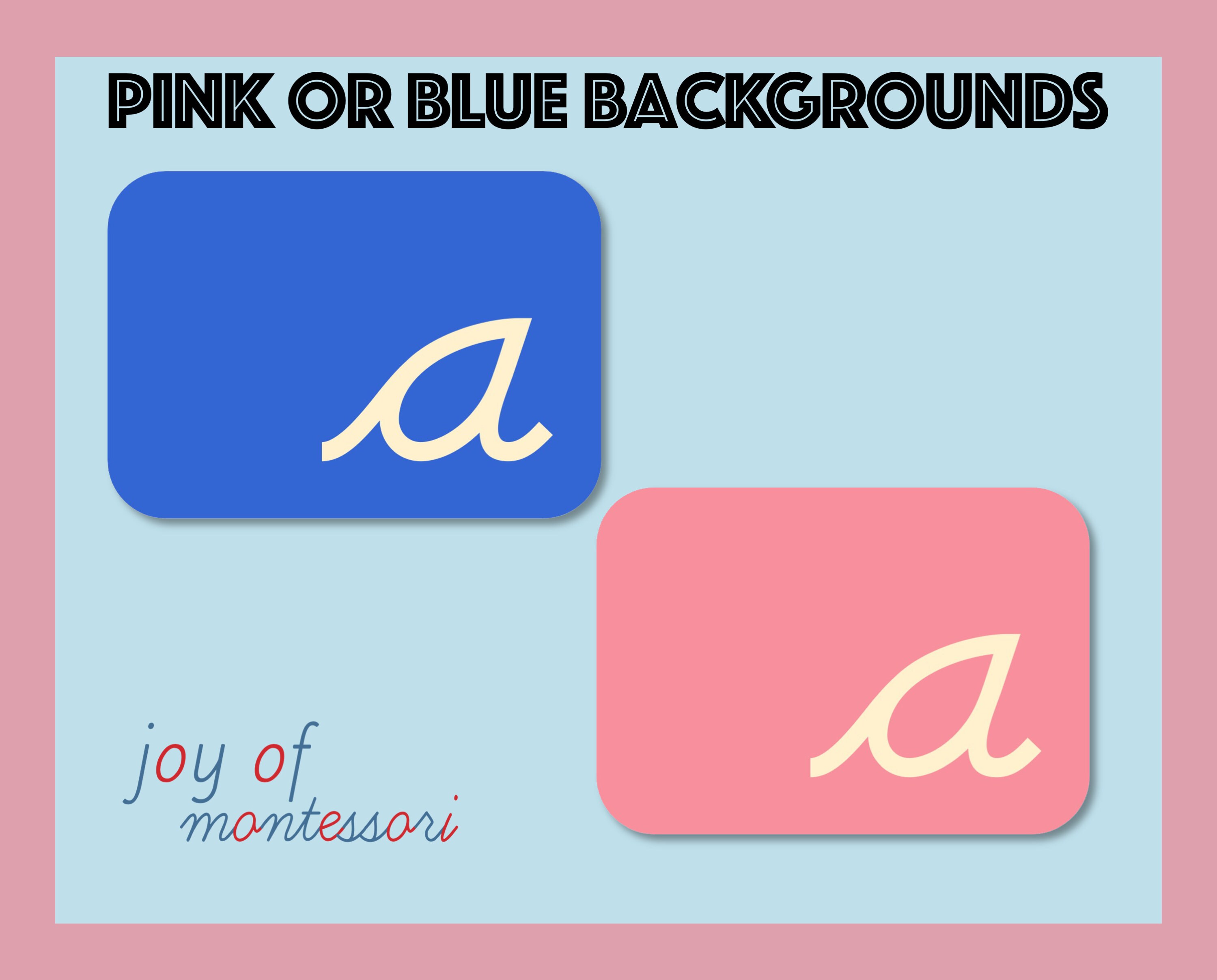 Montessori Sandpaper Letters Bundle Print and Cursive, DIY Sandpaper ...