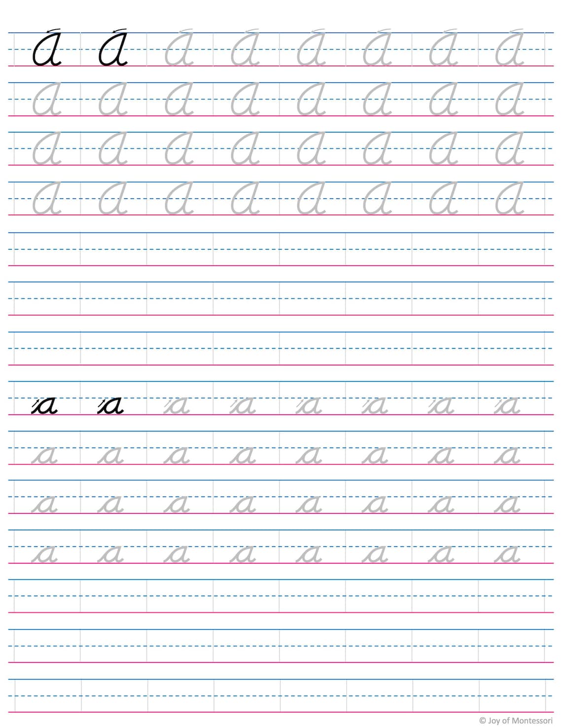 Printable Cursive Handwriting Worksheets for Cursive Practice Book ...