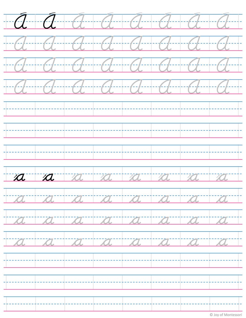Printable Cursive Handwriting Worksheets for Cursive Practice Book ...