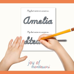 Printable Custom Cursive Worksheets for Name Tracing Handwriting ...
