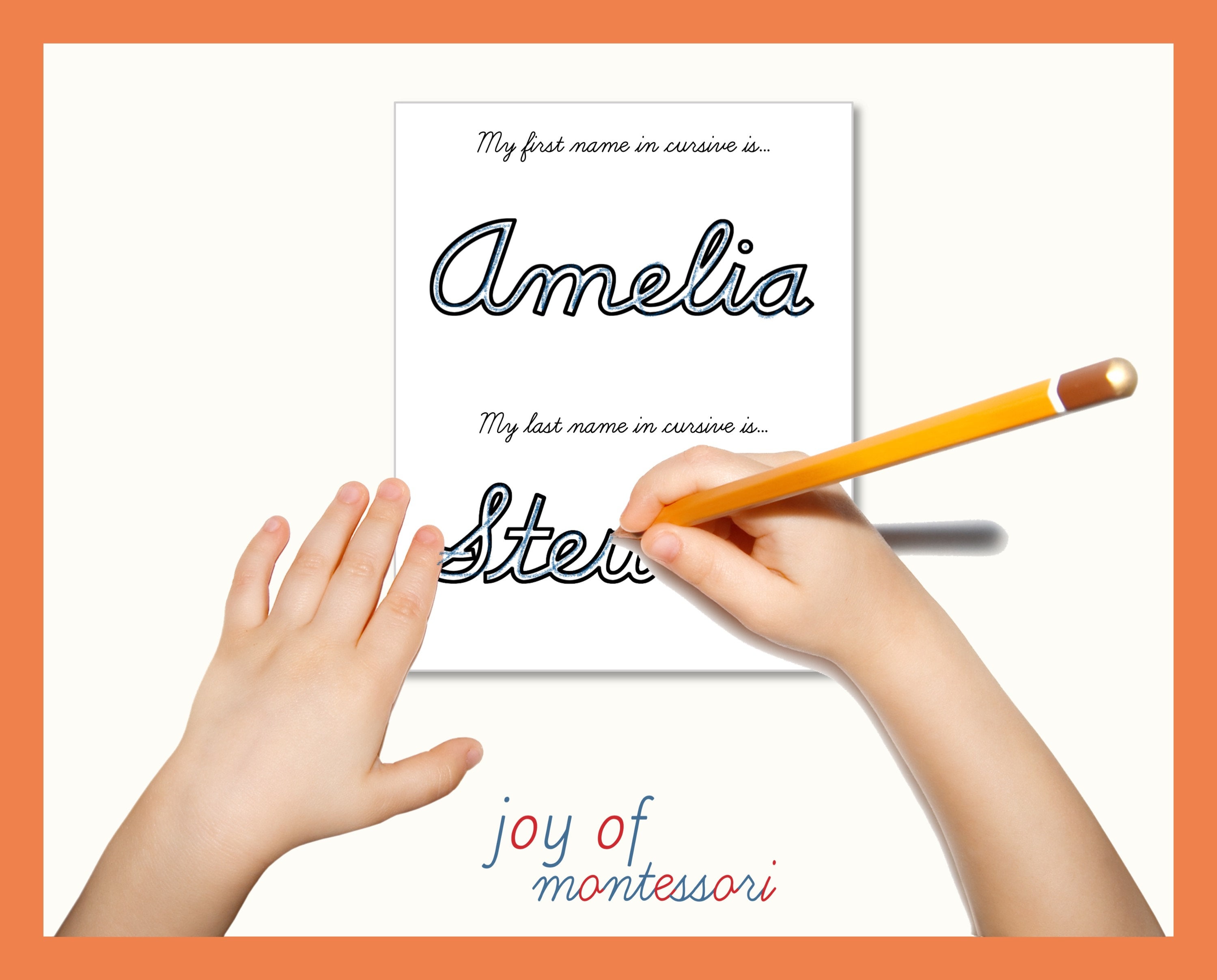 Printable Custom Cursive Worksheets for Name Tracing Handwriting ...