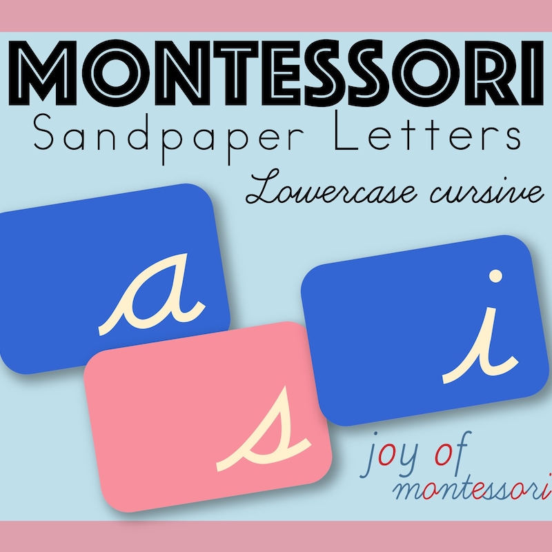 Sandpaper Letters Montessori - Etsy