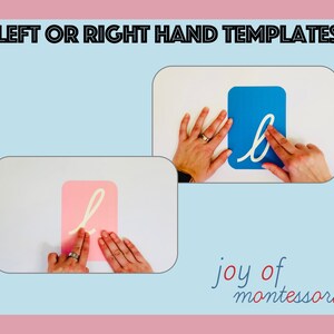 Lowercase Cursive Sandpaper Letters, DIY Sandpaper Letters, Montessori ...