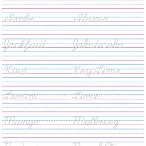 Printable Cursive Handwriting Worksheets for Cursive Practice Book ...