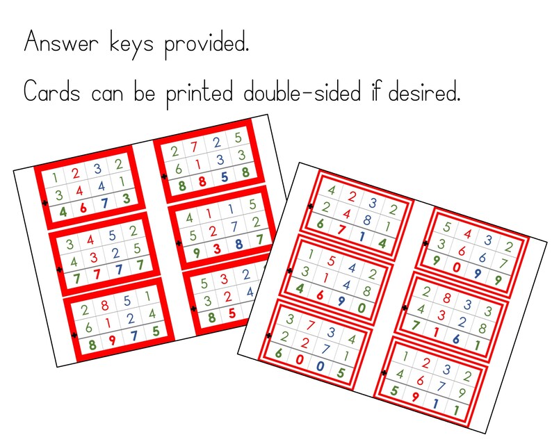 Tarjetas de tareas estáticas y dinámicas Montessori - Etsy México