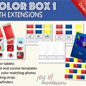 Montessori Color Tablets DIY - Etsy